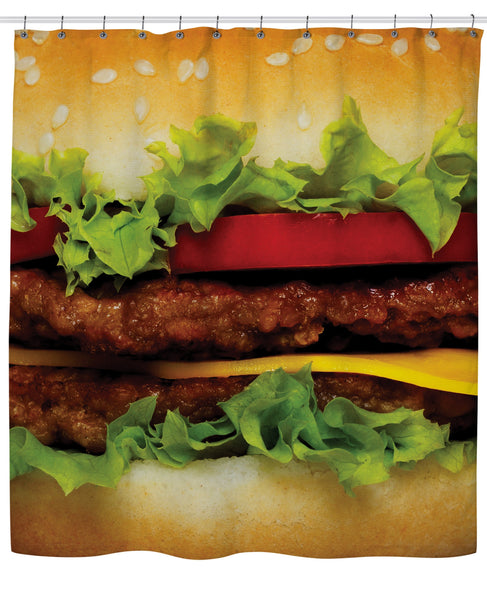 Burger Shower Curtain – RageJunkie